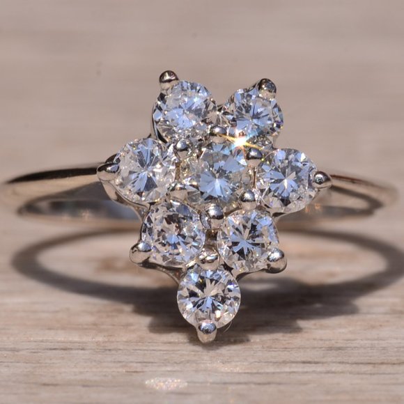 Jewelry | Vintage Diamond Shaped Diamond Ring | Poshmark